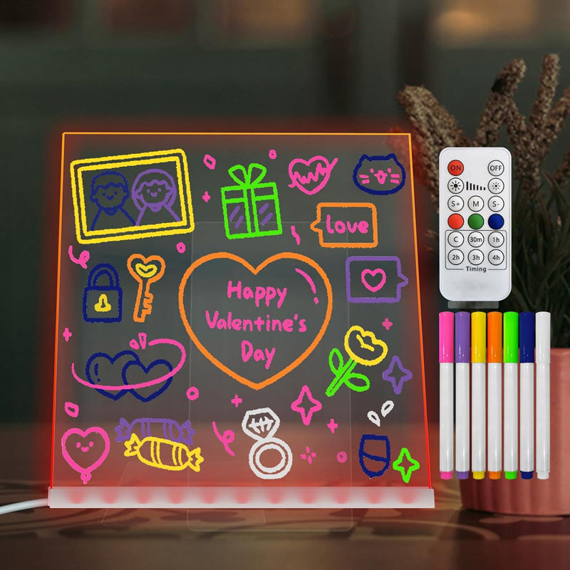 🖼️🎨 Illuminated LED Message Writing Board – savemorer-net